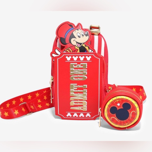 Loungefly | Bags | Loungefly Disney Mickey Mouse Circus Ticket Belt Bag ...